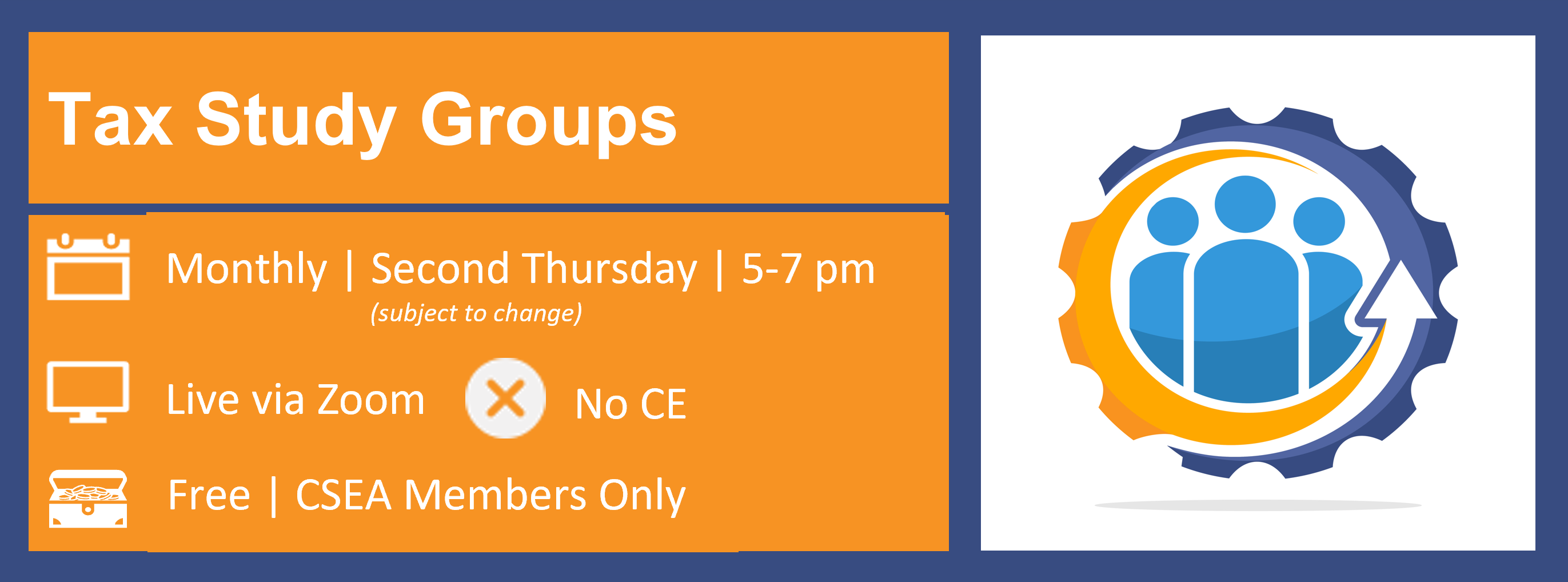 Display event - Tax Study Groups